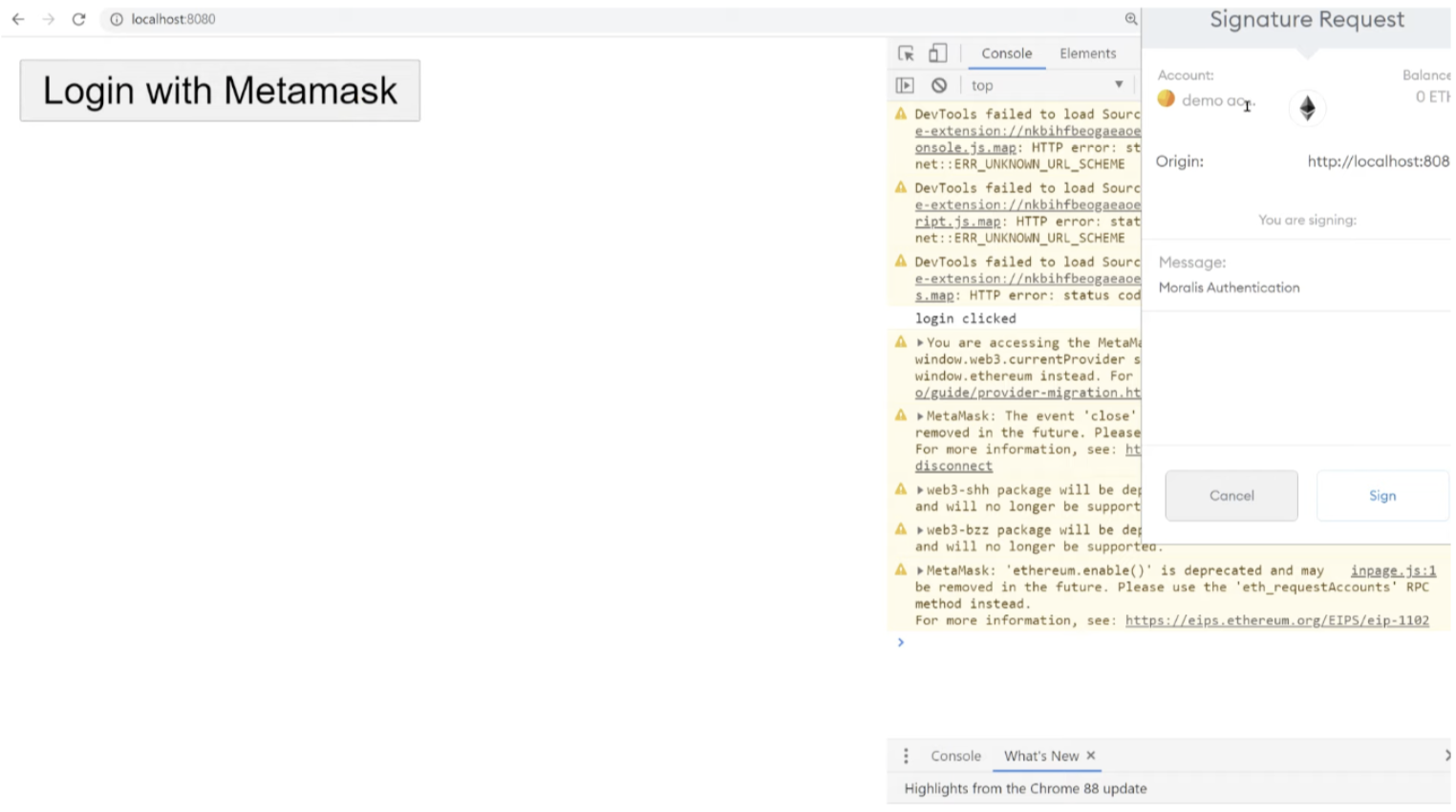 How to Authenticate with MetaMask - Moralis APIs