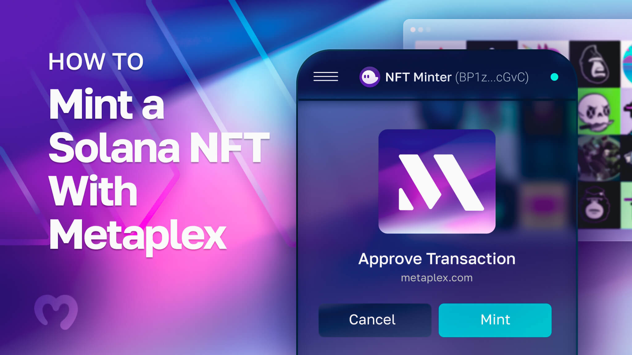 How to Mint a Solana NFT with Metaplex - Moralis APIs
