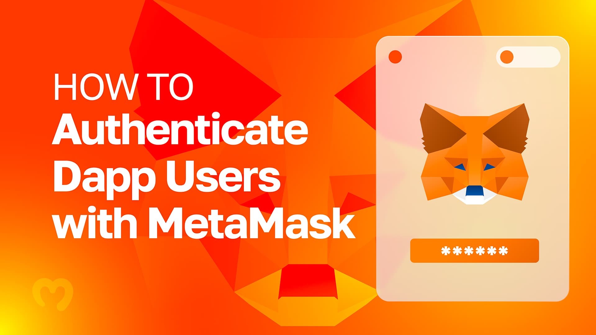 How to Authenticate Dapp Users with MetaMask - Moralis APIs