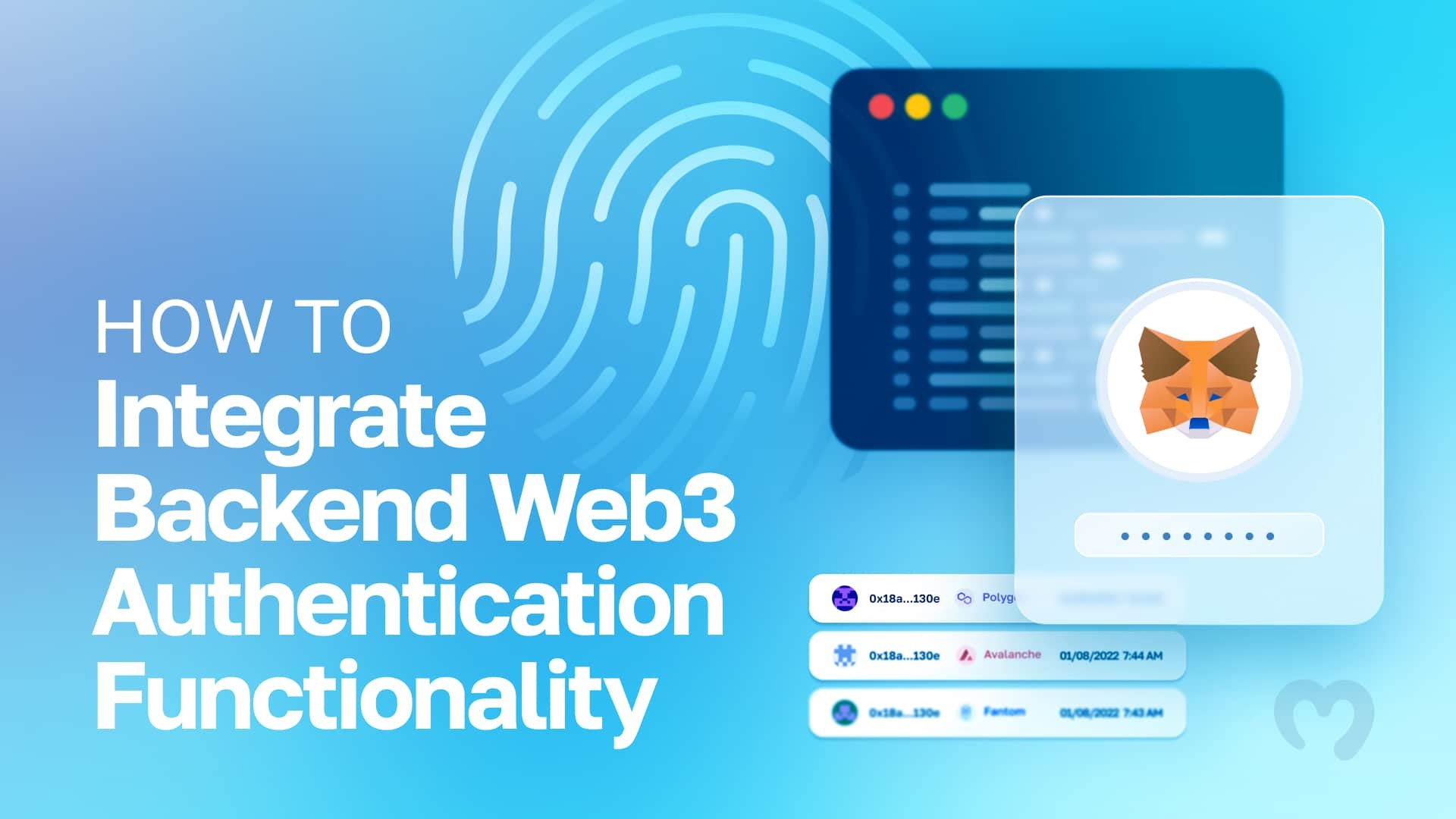 How to Integrate Backend Web3 Authentication Functionality - Moralis APIs