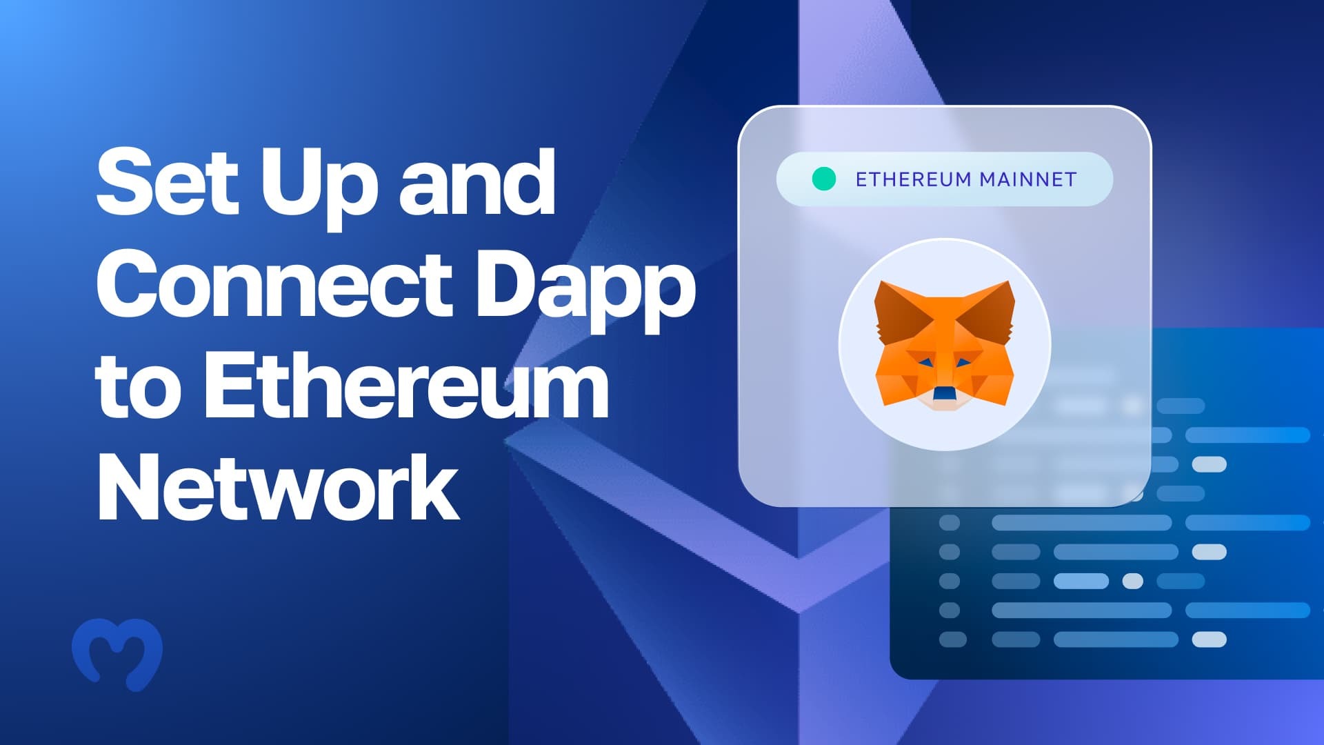 Set Up and Connect a Dapp to the Ethereum Network - Moralis APIs