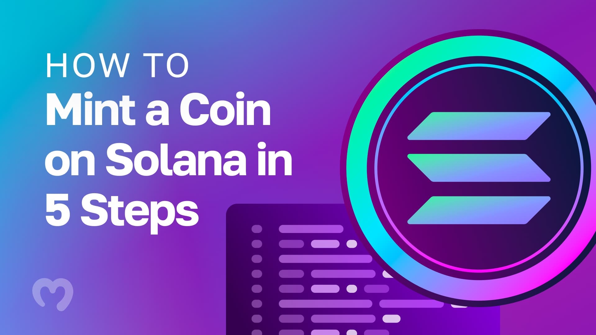 How to Mint a Coin on Solana in 5 Steps - Moralis APIs
