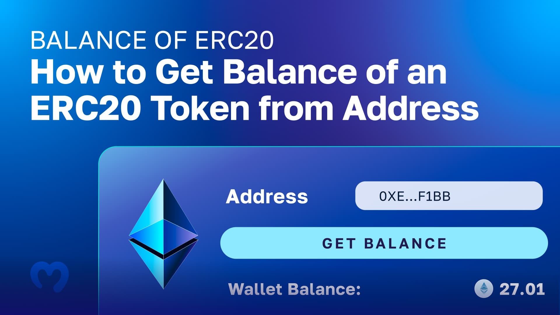 Balance of ERC20 - How to Get Balance of an ERC20 Token from Address