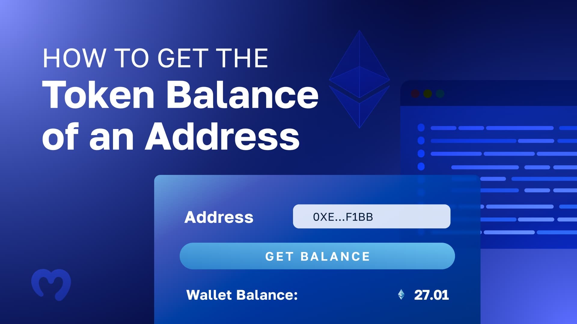 How to Get the Token Balance of an Address - Moralis APIs