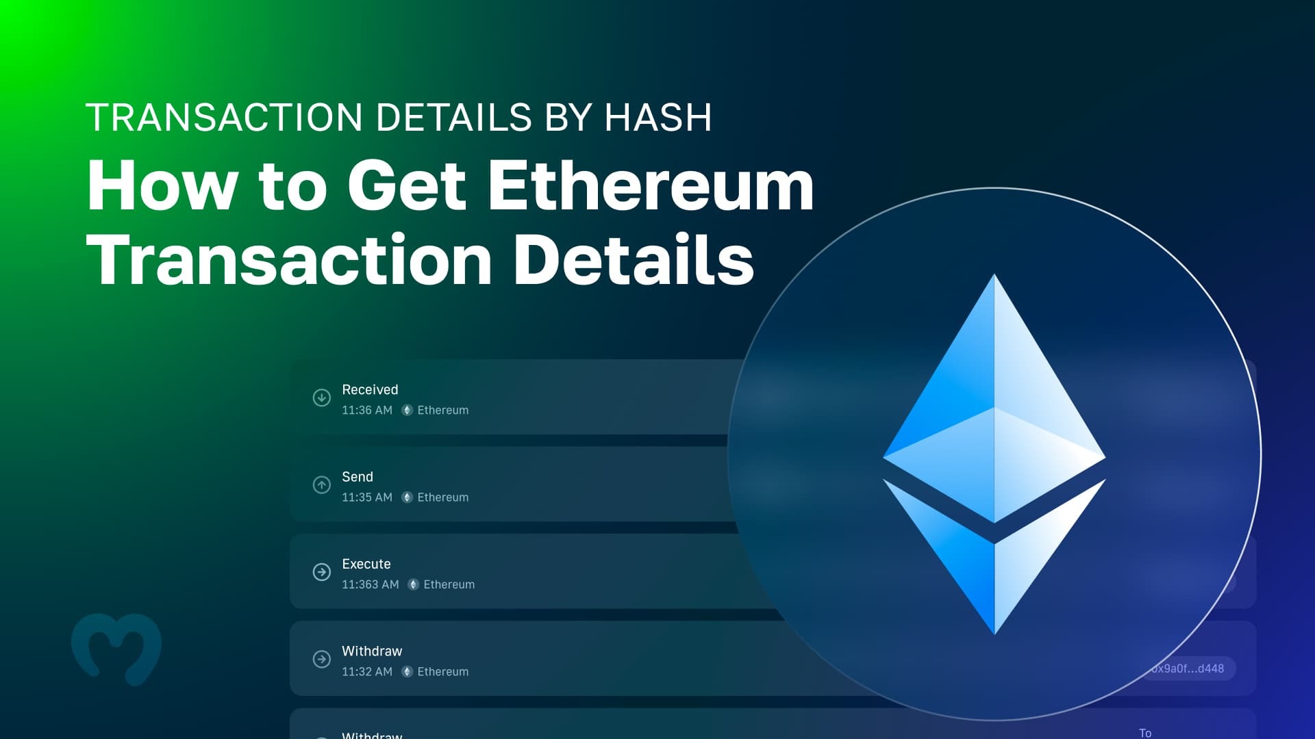 Transaction Details by Hash - How to Get Ethereum Transaction Details