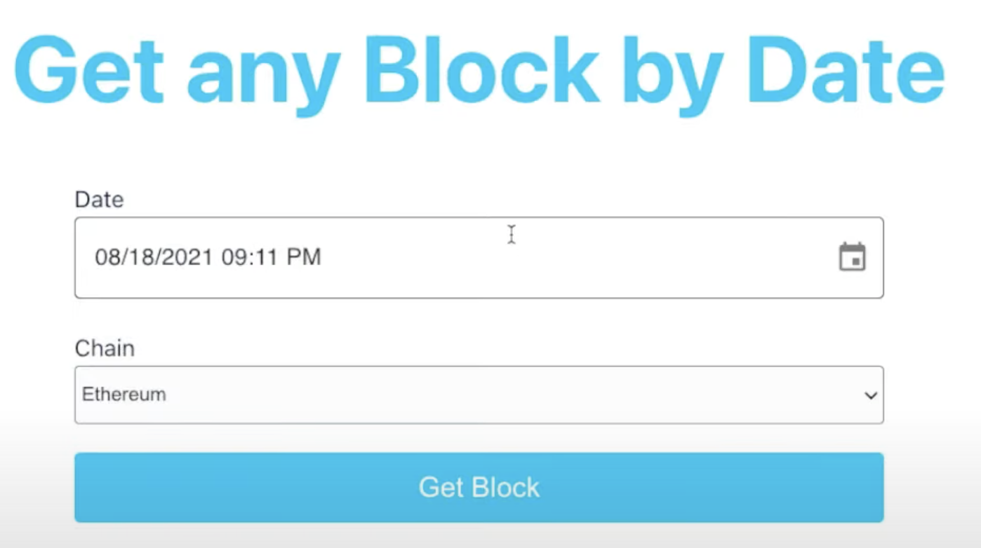 Web3 Get Block Feature - Use a Web3 Get Block Timestamp Function