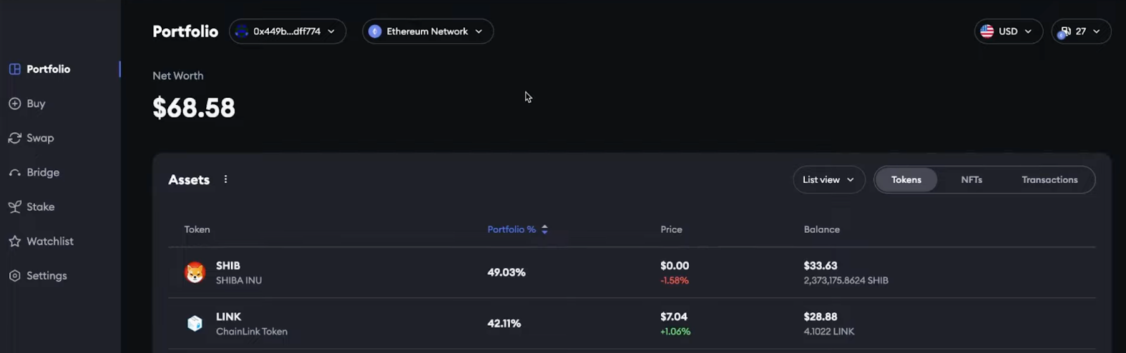 Crypto Dashboard Project - Build a Cryptocurrency Portfolio Dashboard