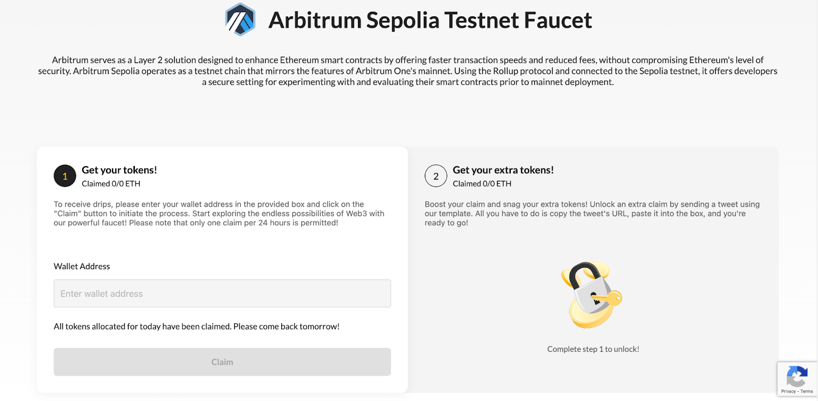 Arbitrum Sepolia Faucet - How to Claim Arbitrum Sepolia Testnet Funds