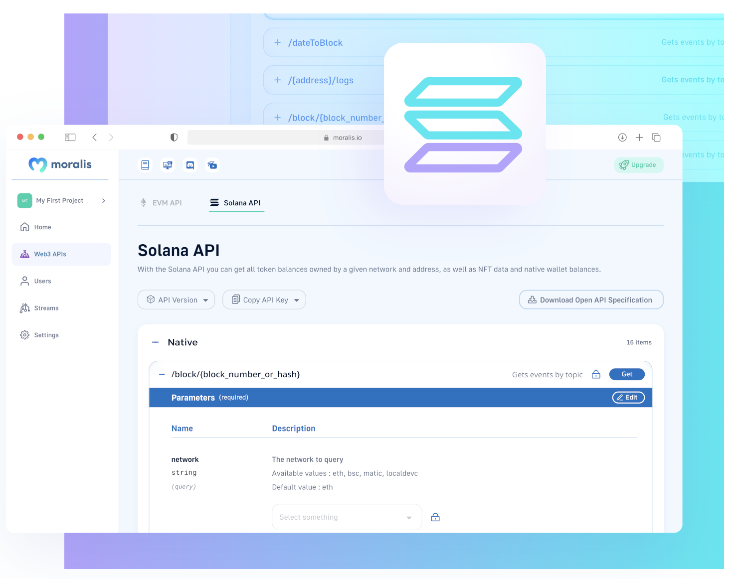 Build on Solana and EVM - Solana & EVM Compatible APIs