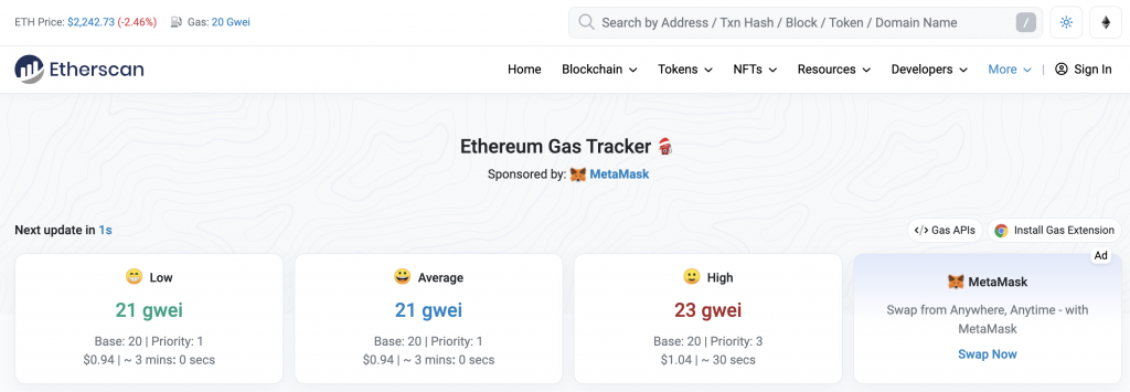 ETH Gas Tracker - Full Ethereum Gas Tracker Guide - Moralis APIs