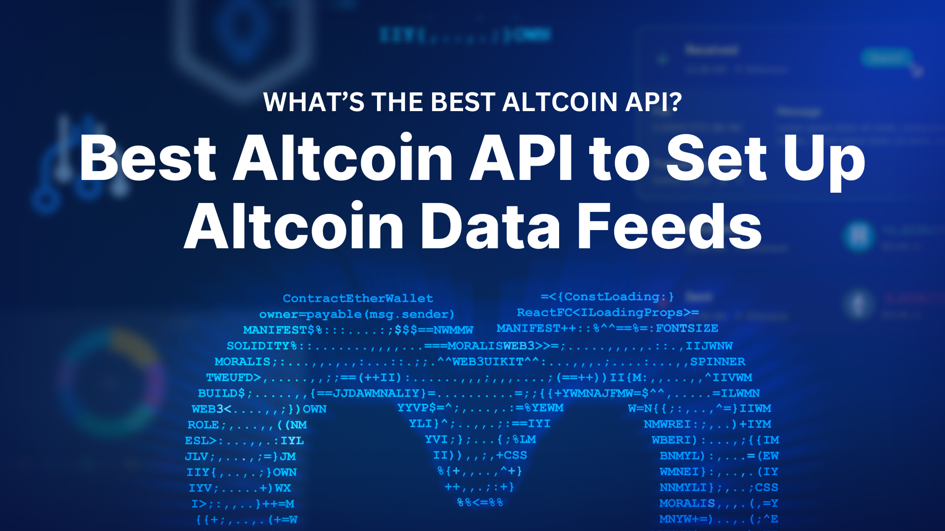 What’s the Best Altcoin API to Set Up Altcoin Data Feeds?