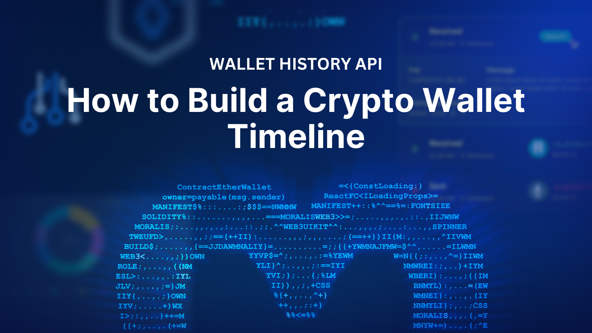 How to Build a Crypto Wallet Timeline - Wallet History API - Moralis APIs