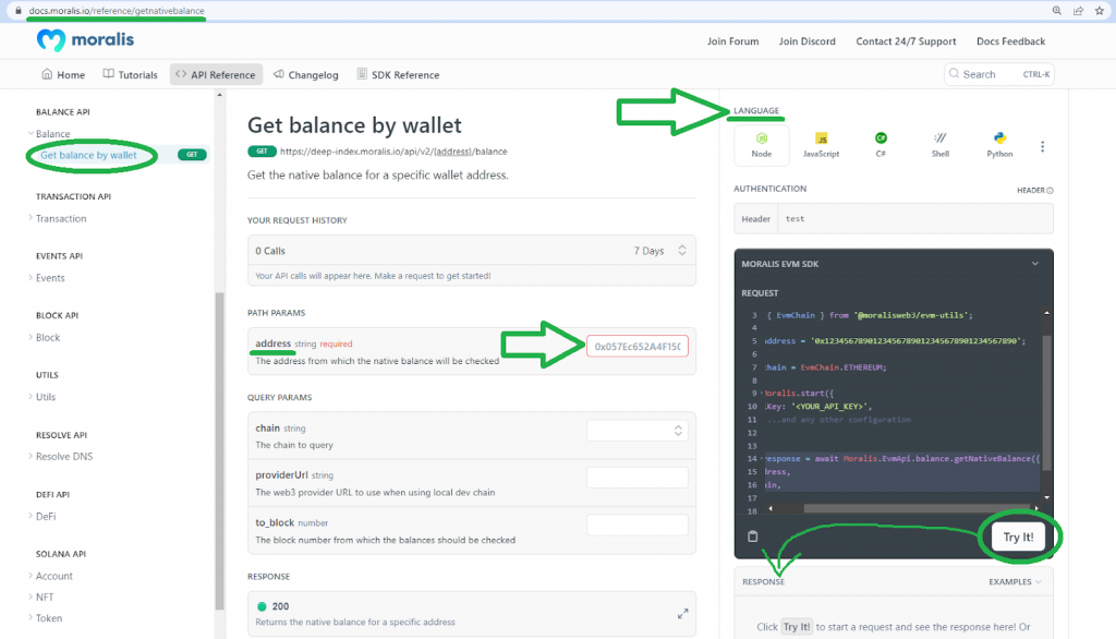 Get Wallet Balance - How to Get Wallets Native Crypto Balance