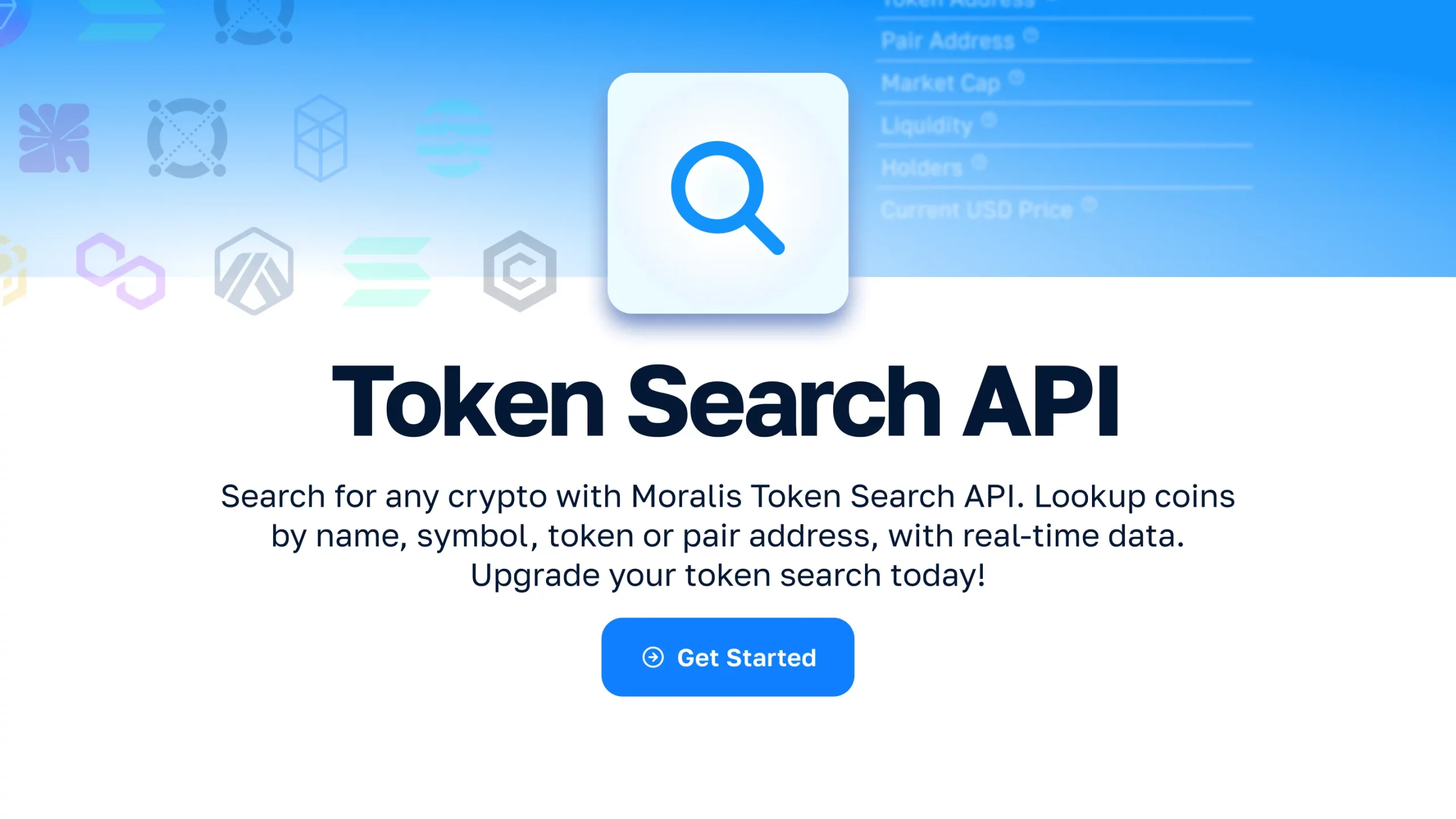 Moralis Token Search API - Search & Filter Crypto Coins